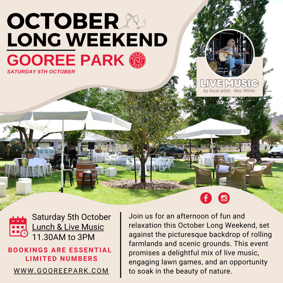 October Long Weekend 2024 - Gooree Park